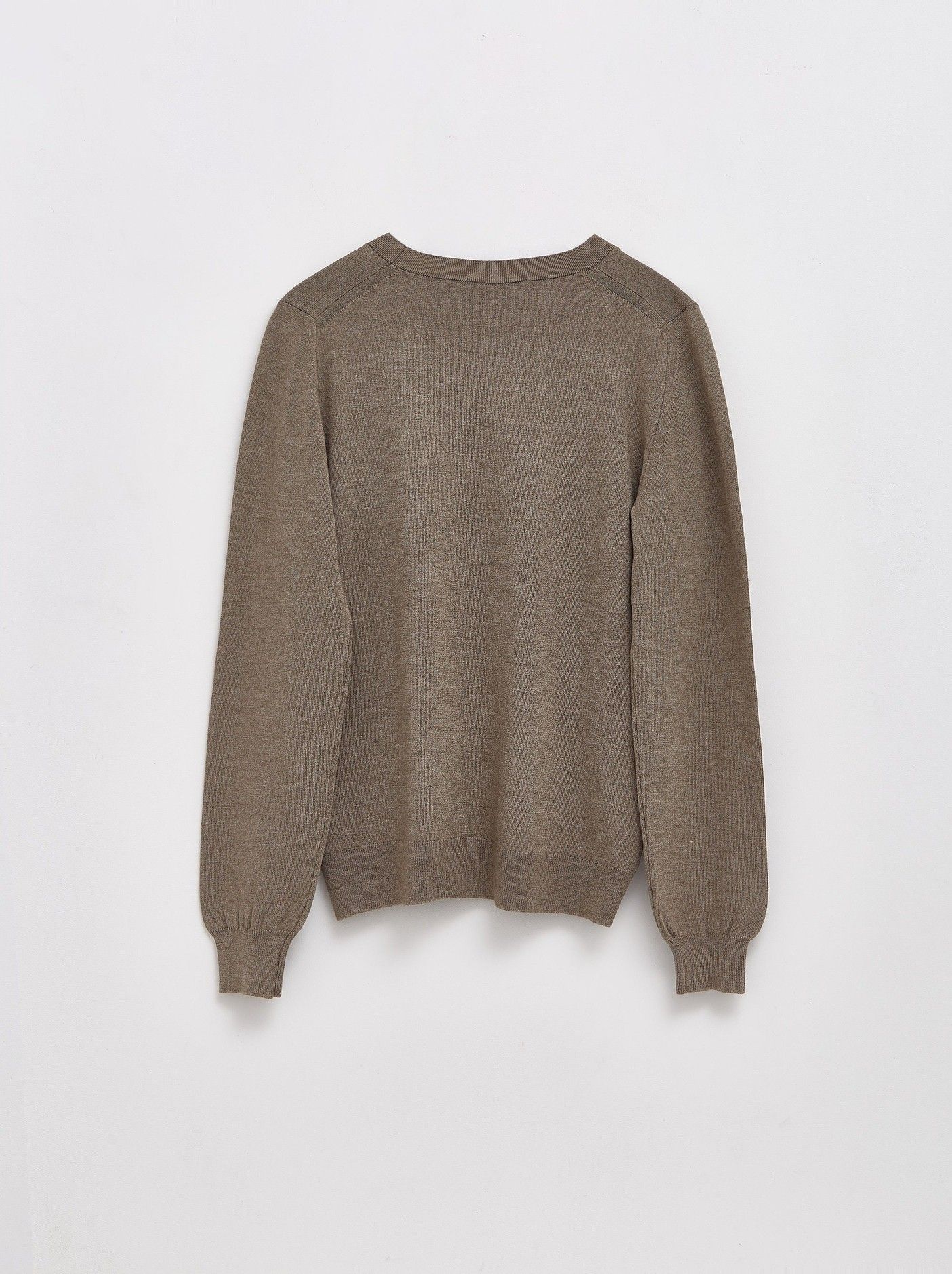 ᐅ Купить Базовый джемпер прямого силуэта из пряжи с вискозой LDK 278 в Минске цвет beige ️ в ...