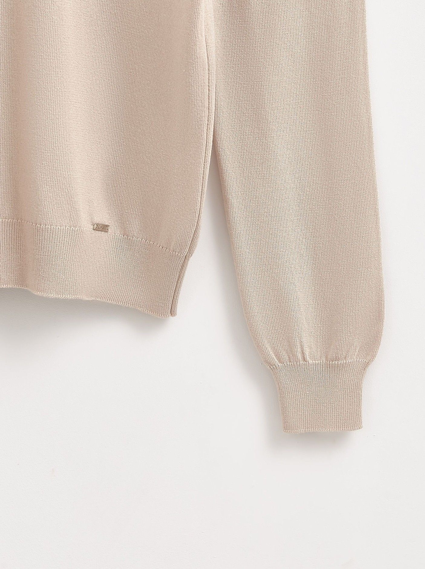 ᐅ Купить Базовый джемпер прямого силуэта из пряжи с вискозой LDK 278 в Минске цвет beige ️ в ...