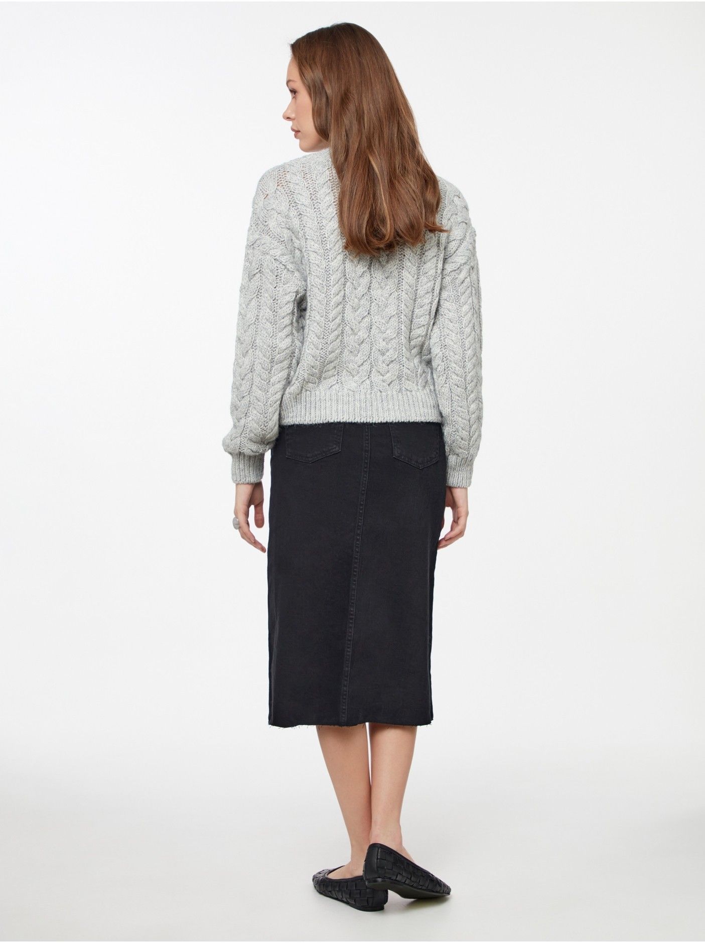 ᐅ Купить Укороченный джемпер с косами LDK 243 в Минске цвет beige ️ в интернет магазине с ...